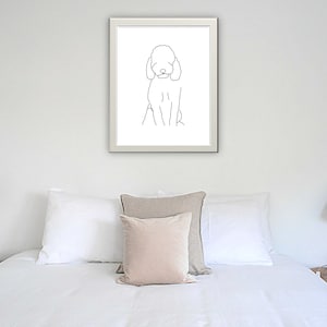 Goldendoodle Line Drawing PHYSICAL Print | Labradoodle, Aussiedoodle ...