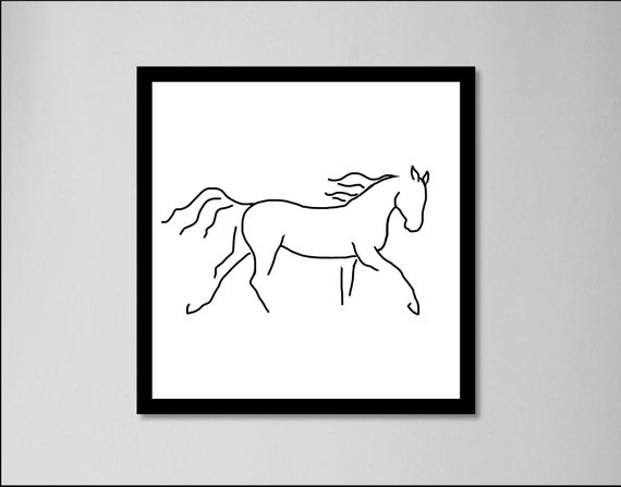 Arabian Horse Line Drawing