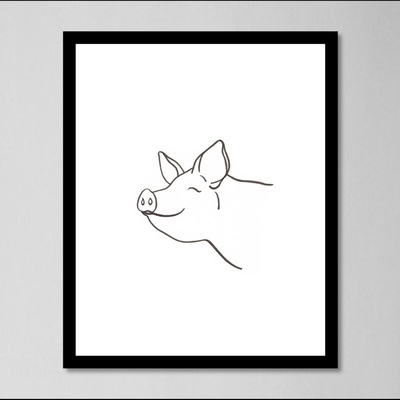 Pig Art - Etsy