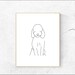 Goldendoodle Line Drawing PHYSICAL Print | Labradoodle, Aussiedoodle ...