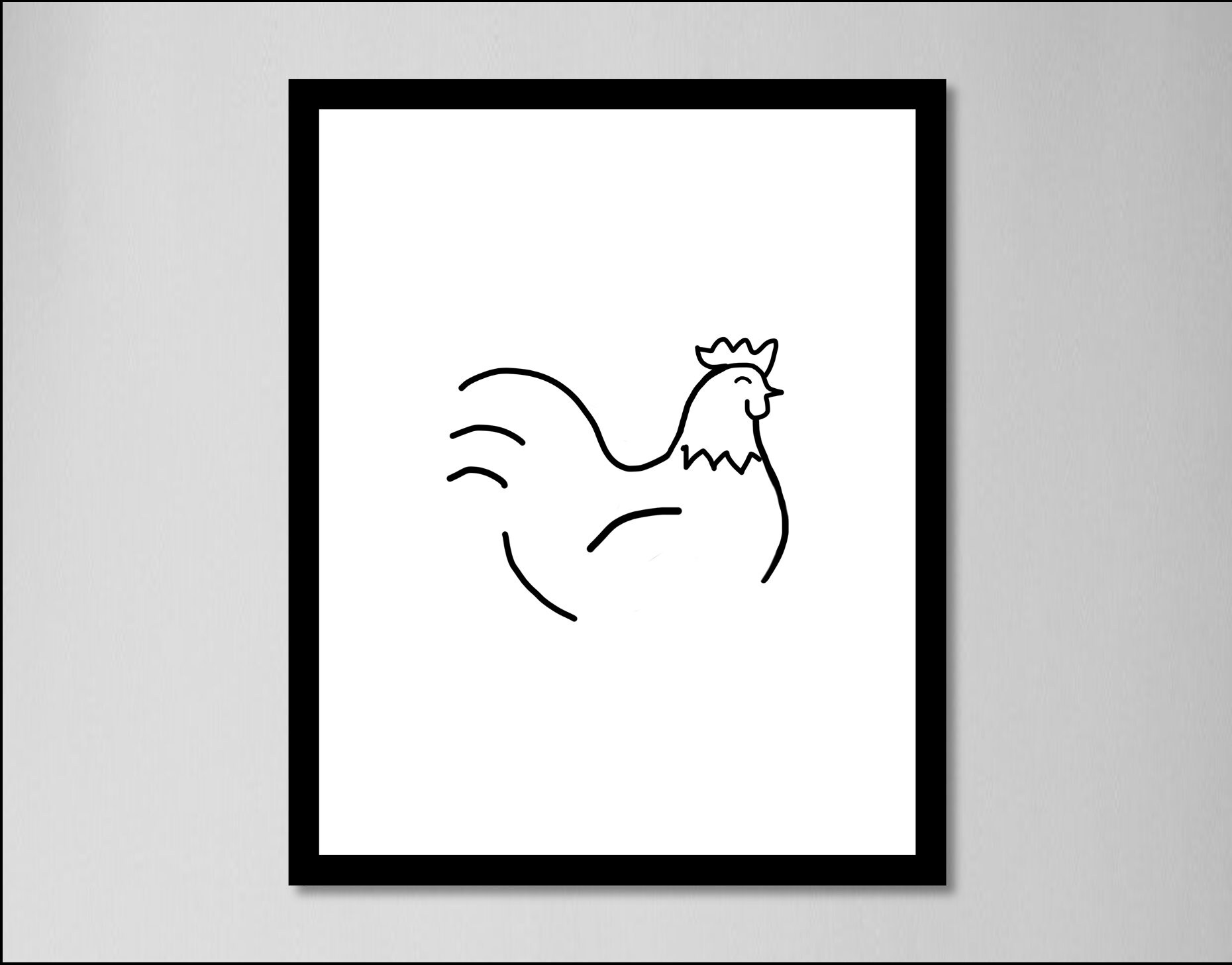 Rooster Drawing Kids