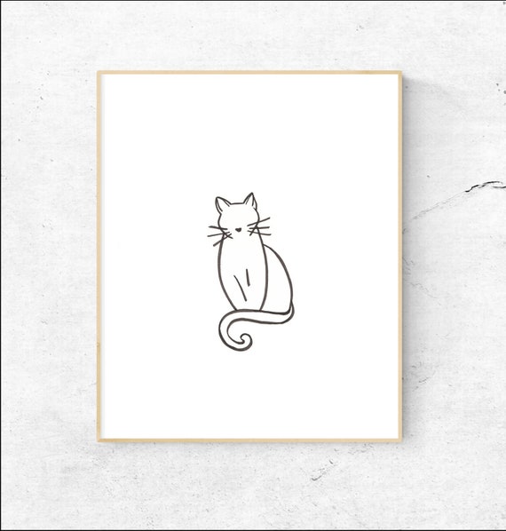 Simple Cat Drawing