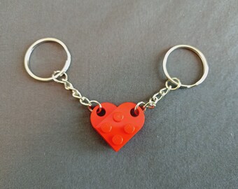 Lego® Heart Keychain - Etsy