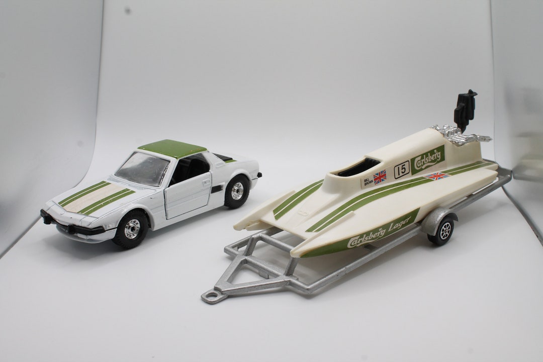 1970's Corgi 1/36 Scale Fiat X1/9 and Boat Set No.37 - Etsy
