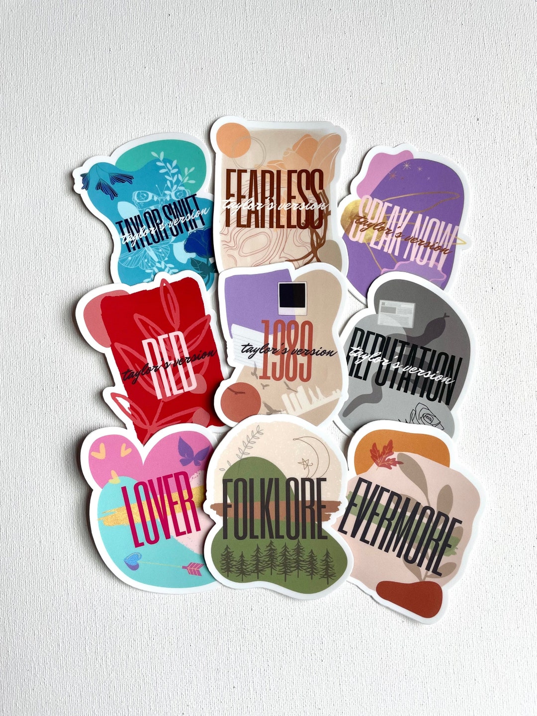 Taylor Swift Album Stickers Individual Stickers or Full Set Debut ...