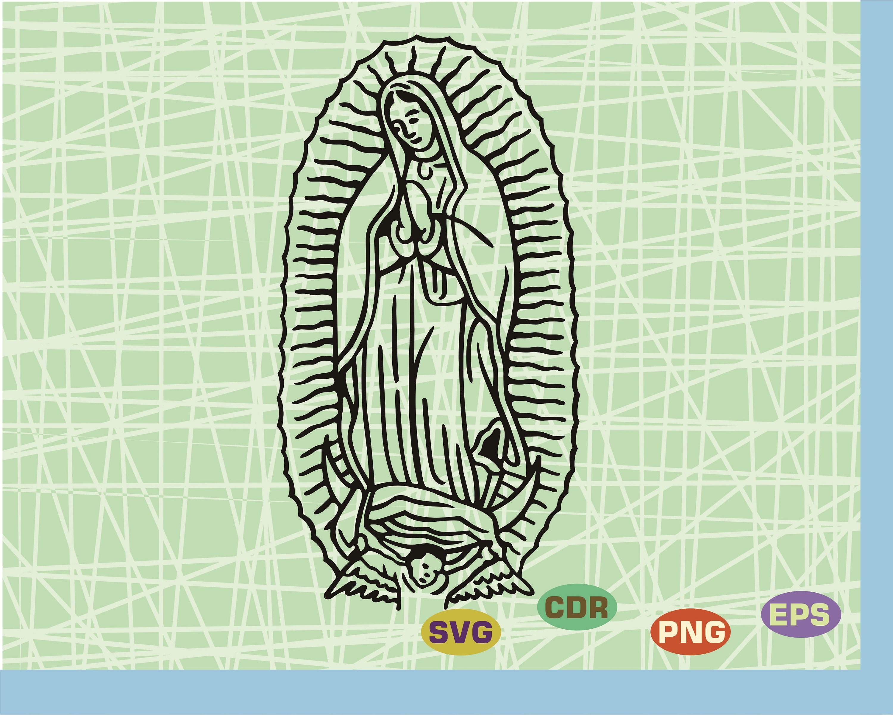 Virgen guadalupe svg, virgen maría svg, religión svg, archivos ...