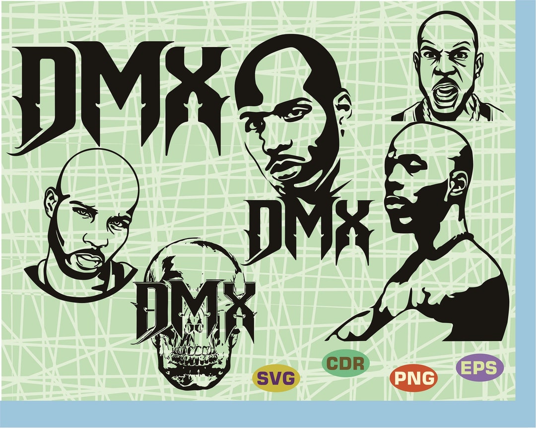 DMX Face SVG, Hip Hop, Rap, Legend, 90s, Logo, Music, Bundle, Pop ...