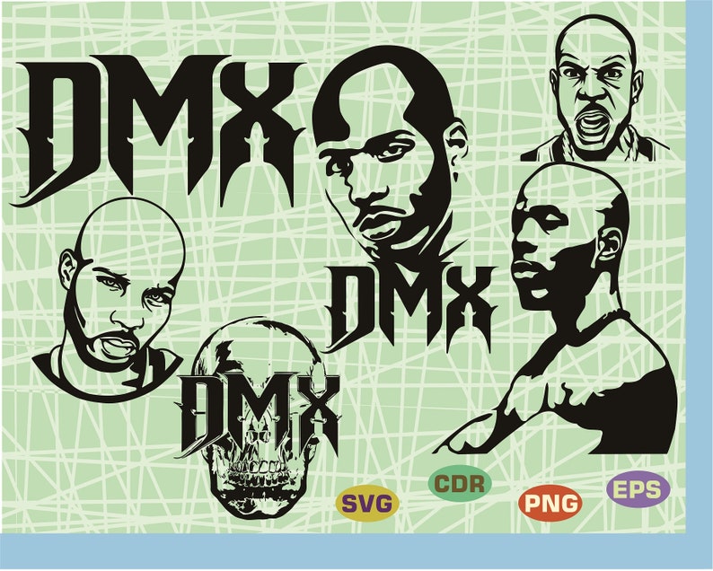 DMX Face SVG, Hip Hop, Rap, Legend, 90s, Logo, Music, Bundle, Pop ...