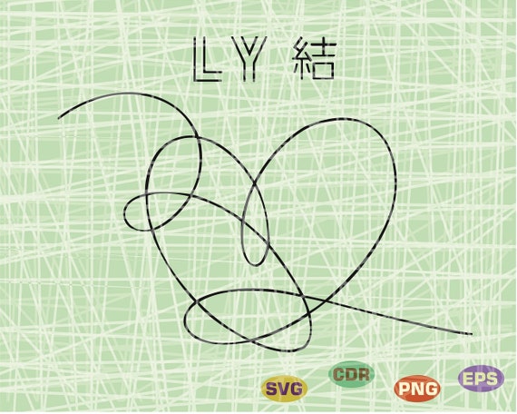 BTS Heart Svg | Etsy