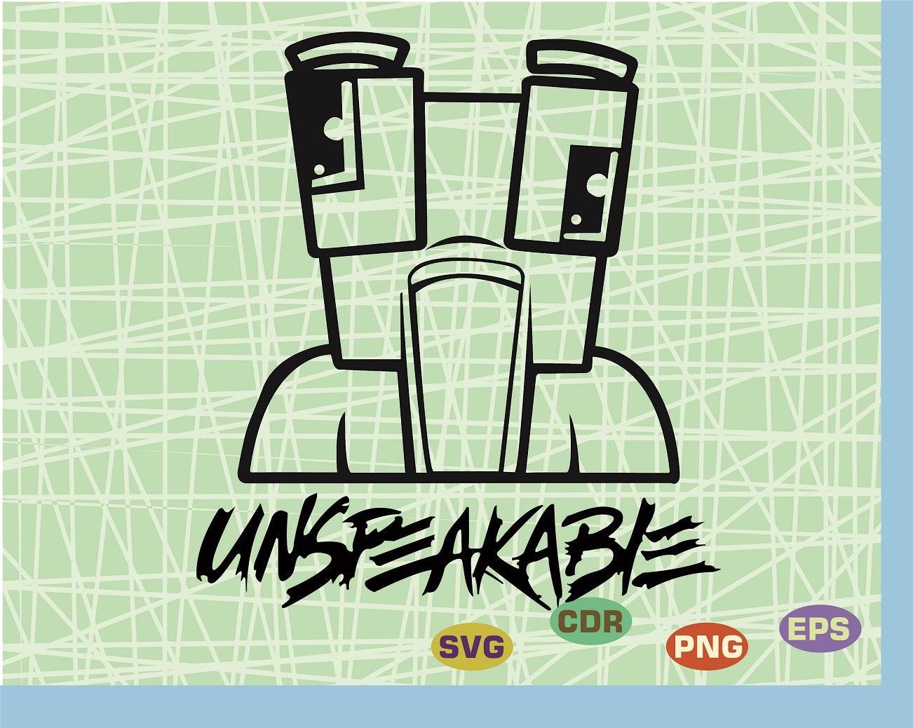 Unspeakable Svg, Png, Cdr, Eps - Instant Download Files - Etsy UK