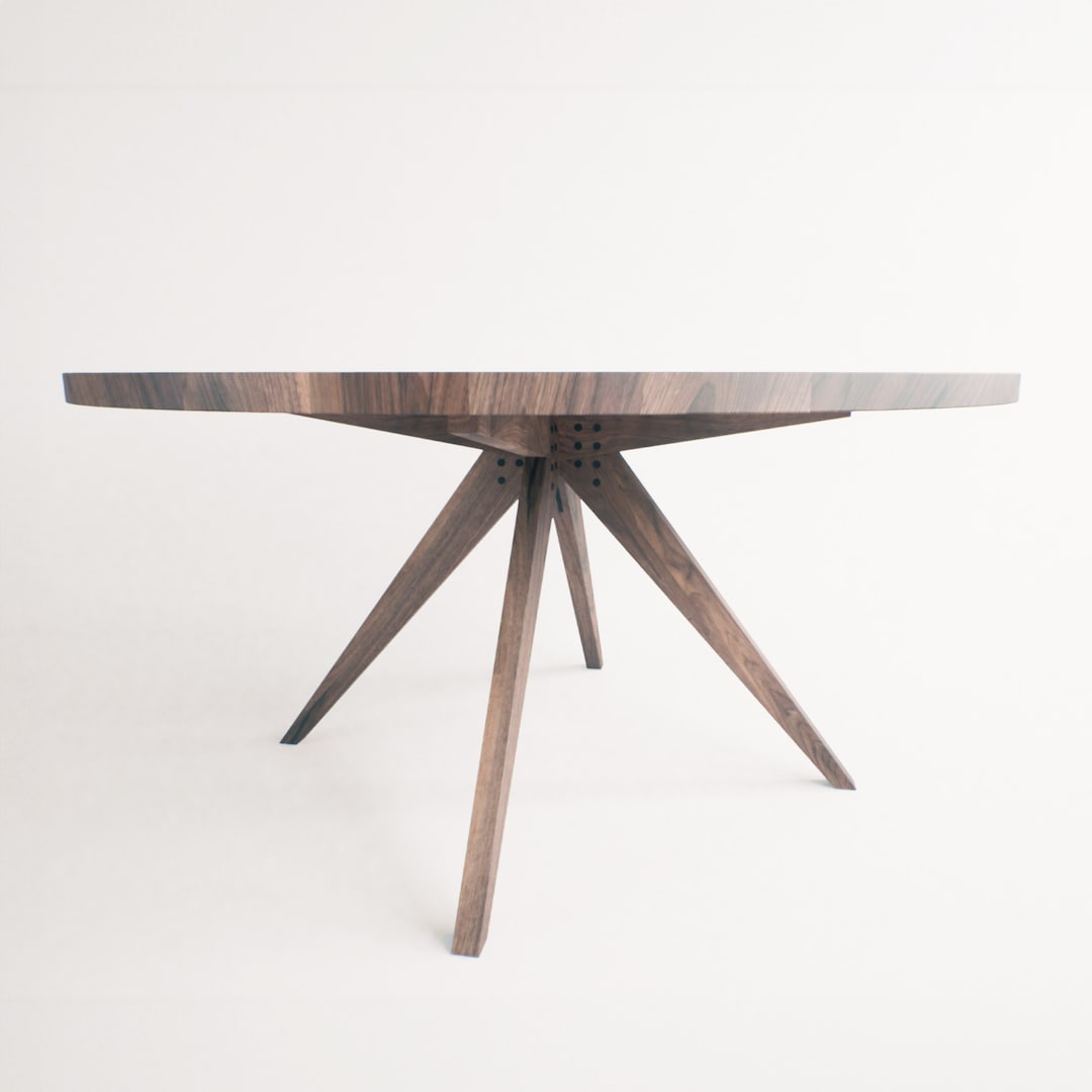 Round Dinning Table 66 Inch Round Rable Wood Christmas Decor Round ...