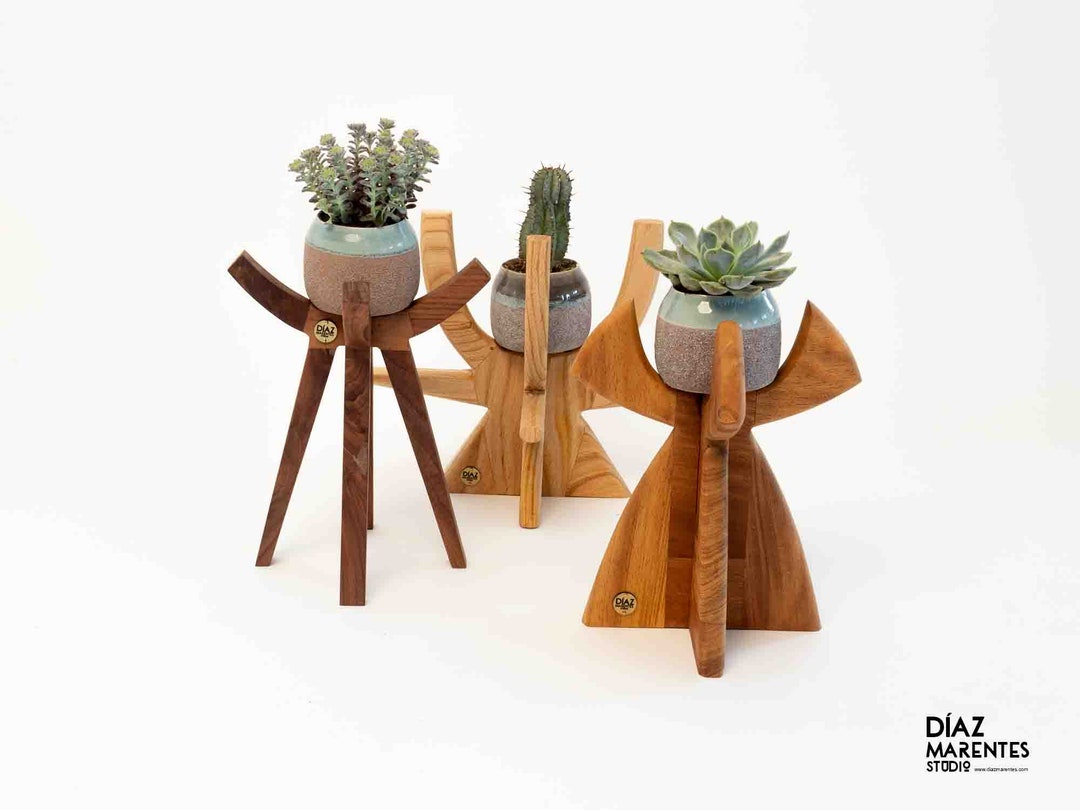 Mid Century Plant Stand Succulent Planter Hanging Planter Tall Plant ...