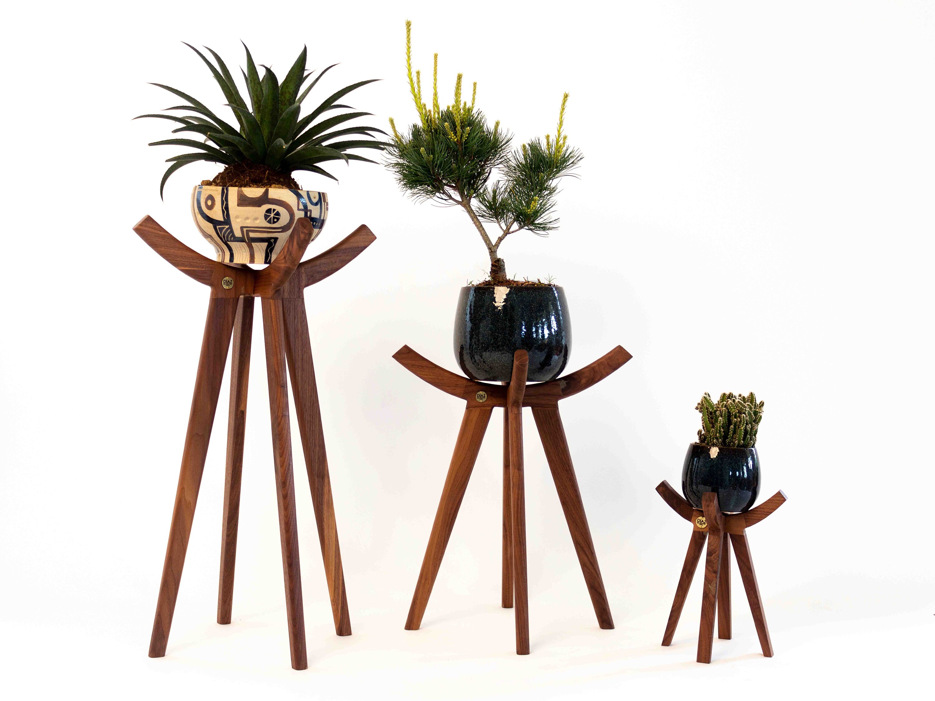 Mid Century Modern Plant Stand Planter Stand Tall Plant Stand Indoor ...
