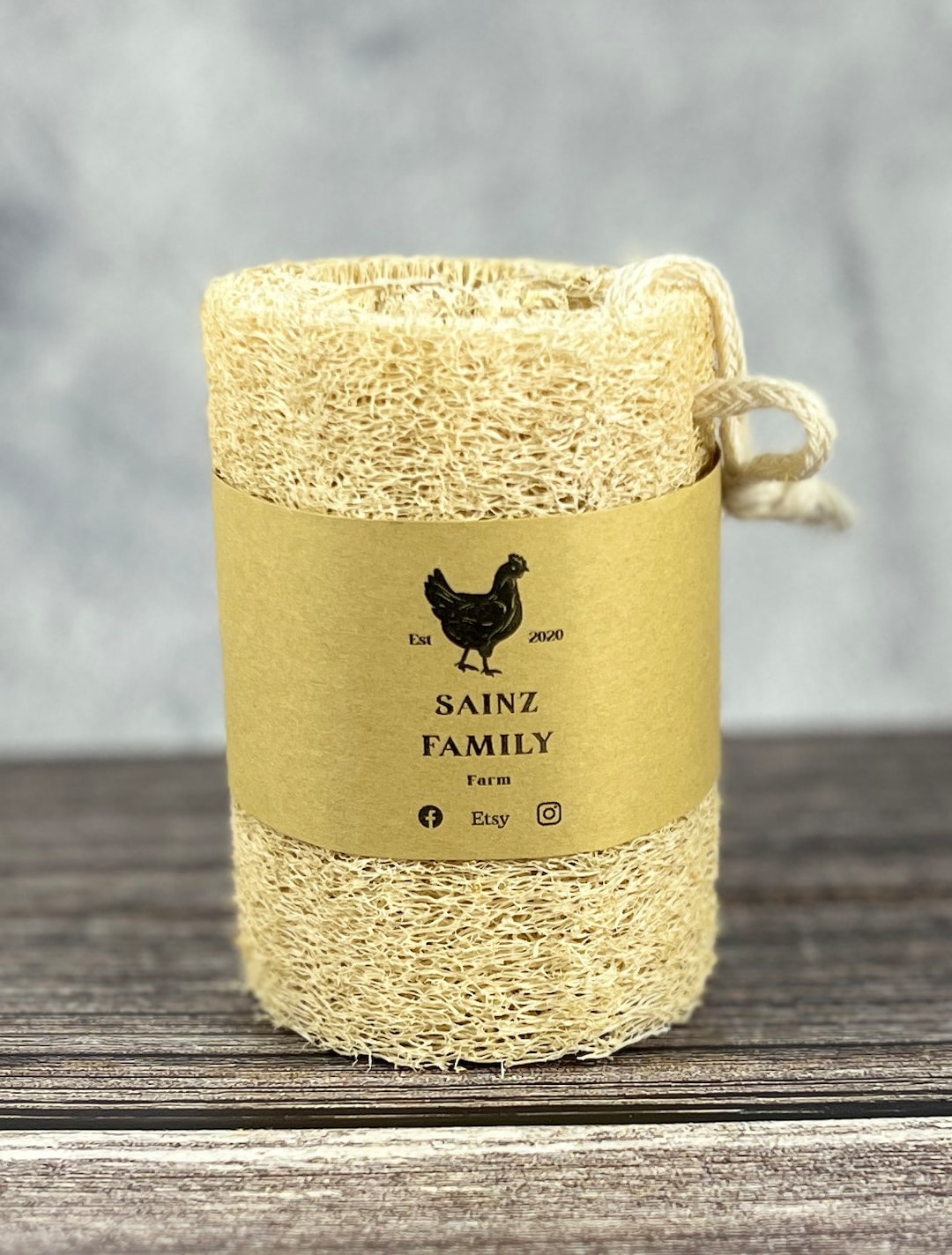 Organic Natural 4" SPA Loofah, Loofa, Luffa, Vegan Loofah, Natural ...