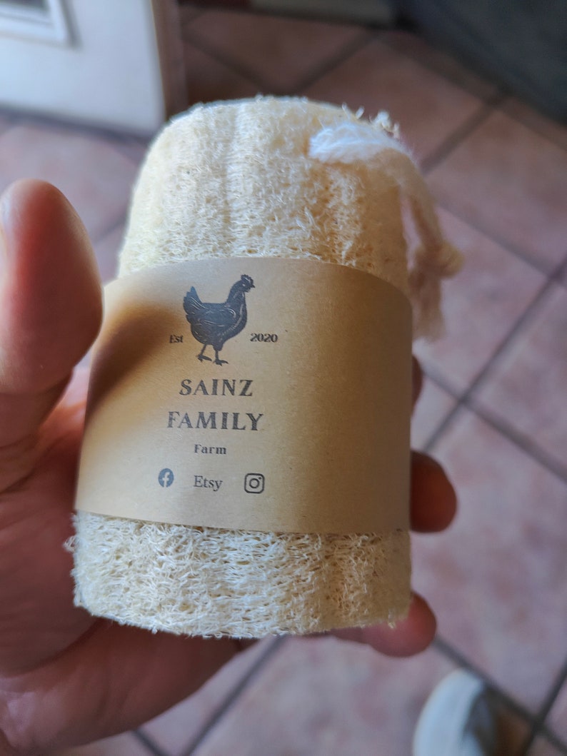 Organic Natural 4" SPA Loofah, Loofa, Luffa, Vegan Loofah, Natural ...