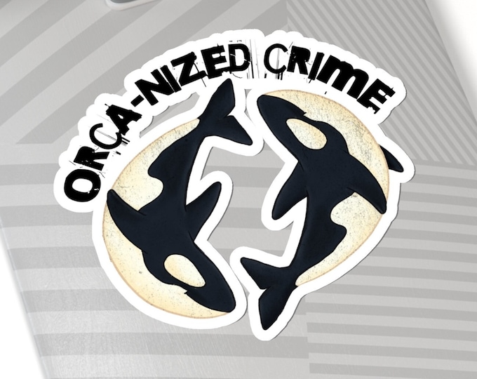 Orca Killer Whale Vinyl Sticker PNW Mountain Whale Decal Orca Lover ...