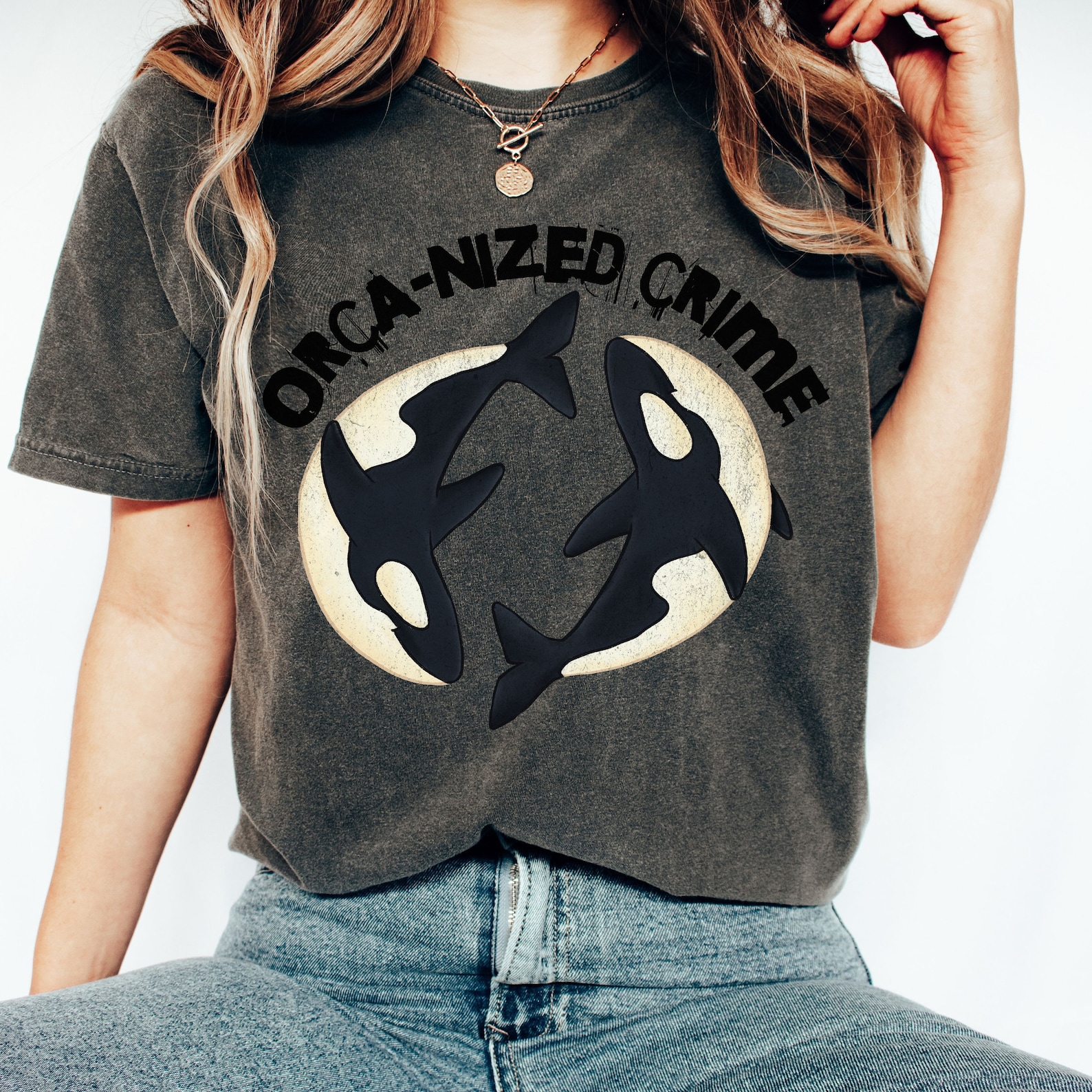 Orcas T-shirt Orca Boat Flipping Shirt for Killer Whale Lovers Tshirt ...