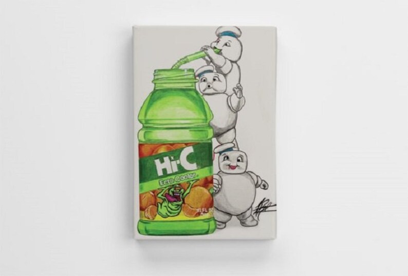 Ghostbusters Hi-c Ectocooler Drawing Canvas Print - Etsy