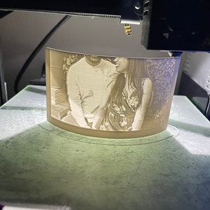 Custom 3D Printed Lithograph Night Light From Photo - Etsy