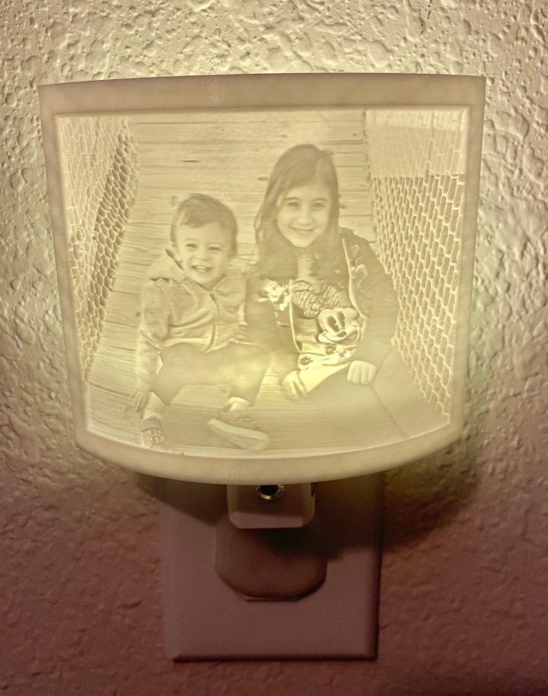Custom 3D Printed Lithograph Night Light From Photo - Etsy