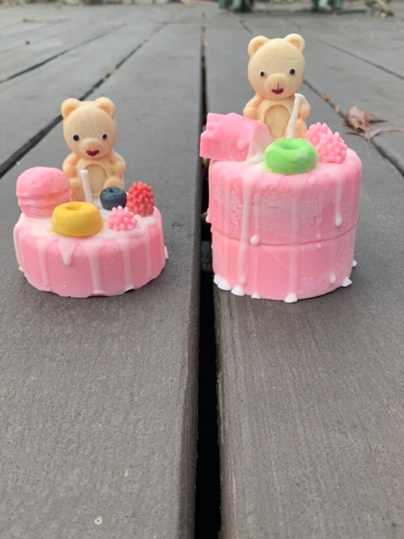 2 Layer Birthday Cake Candle - Etsy