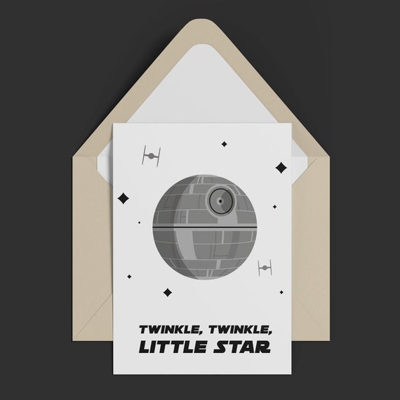 Star Wars Baby Card Welcome Baby Card Baby Congrats Card - Etsy