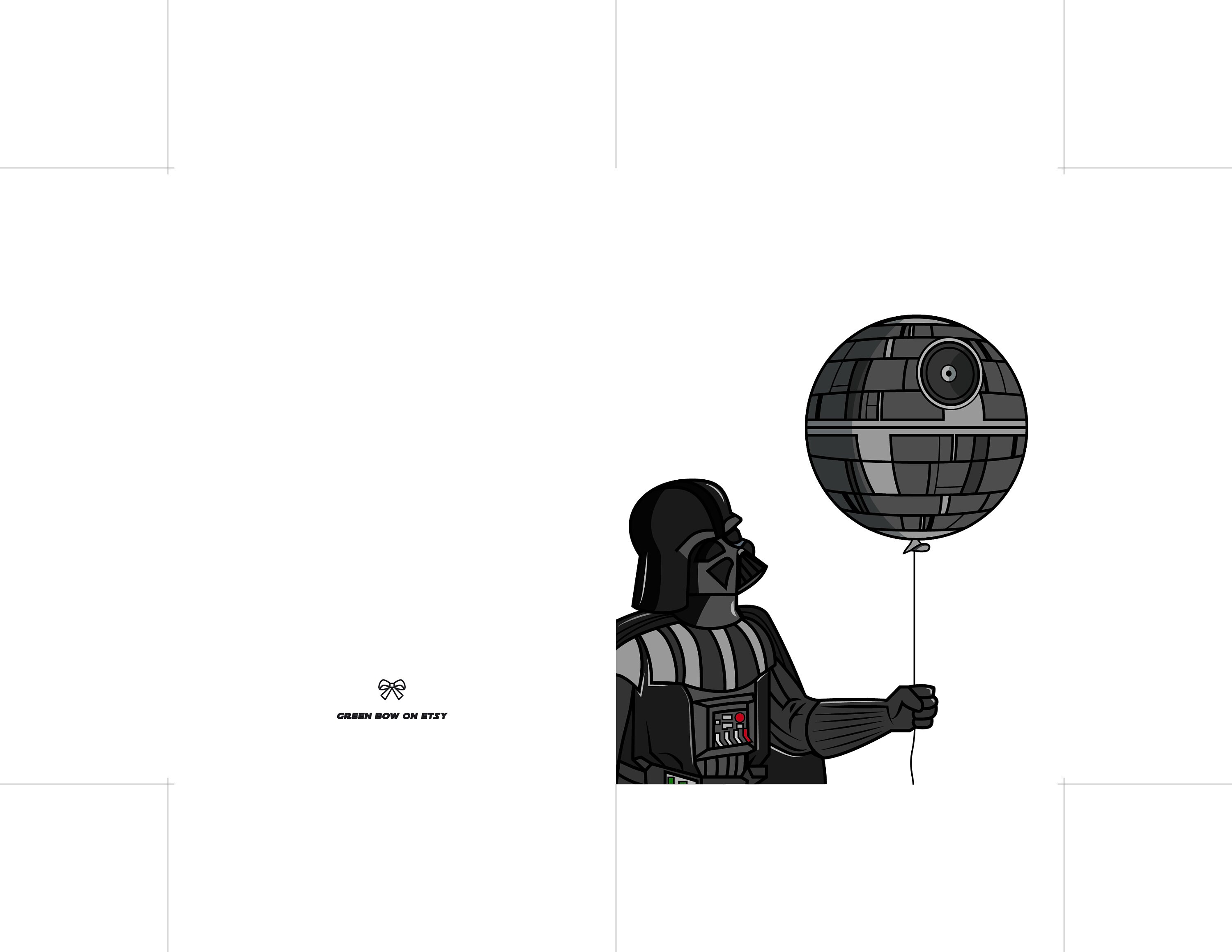 Star Wars Card, Death Star Card, Star Wars Birthday Card, Death Star ...