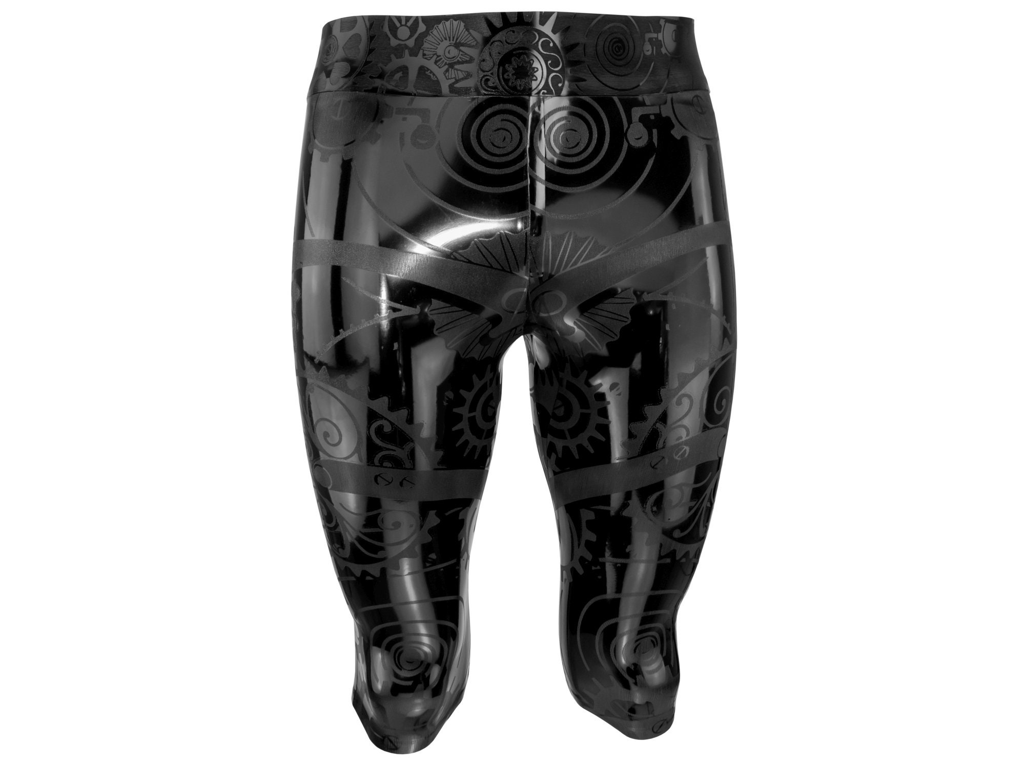 Latex Pants Steampunk HOLO Black Laser Edition Easy to Dress - Etsy