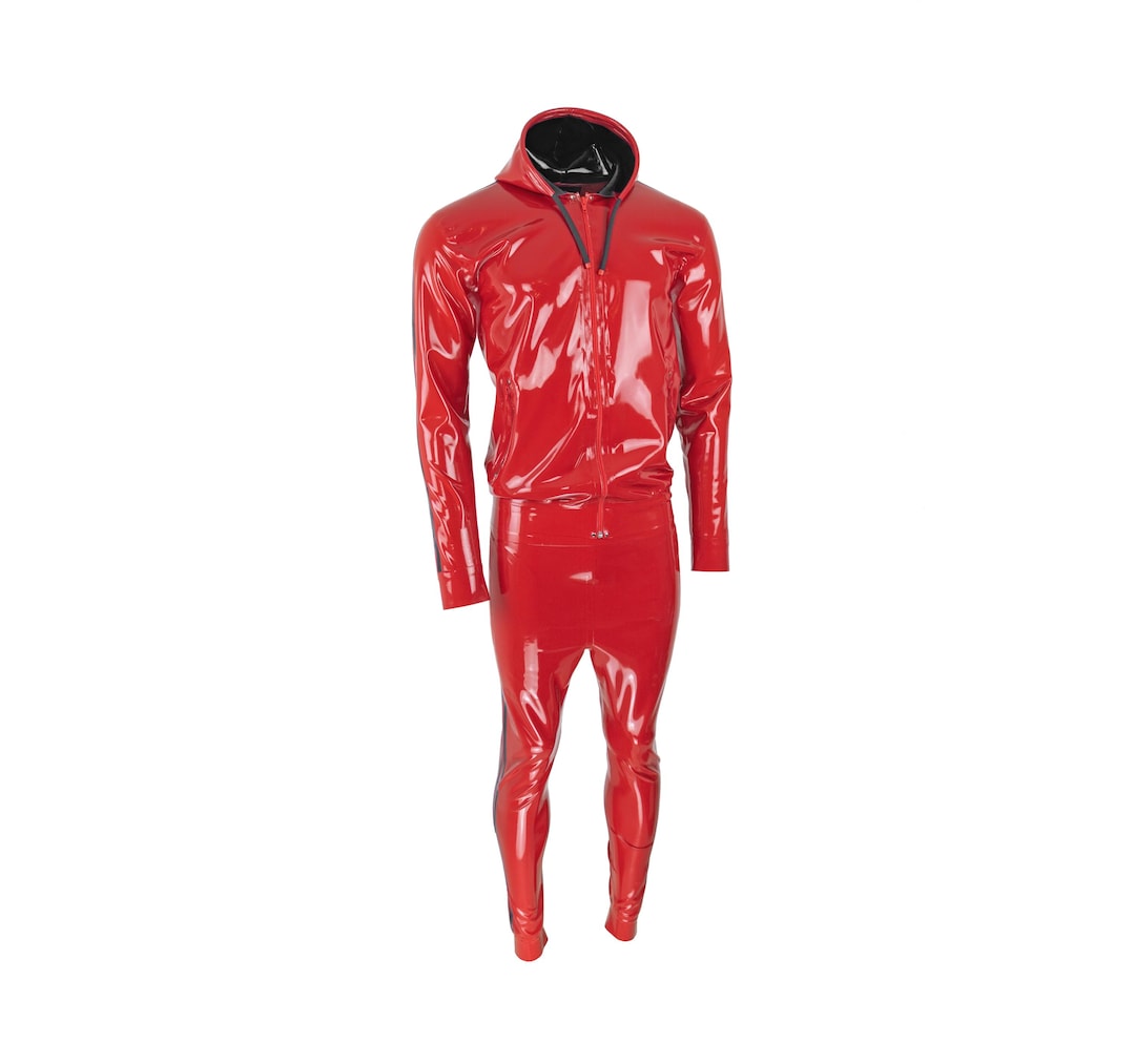Rubber Tracksuit Stripes | Hand Made Custom Latex Fashion | XXS - 5XL ...