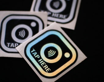 INSTAGRAM QUICK TAP Icon Vinyl Decal Sticker Only Social - Etsy