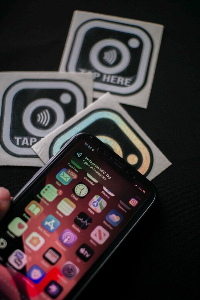 NFC Instagram Decal - Etsy