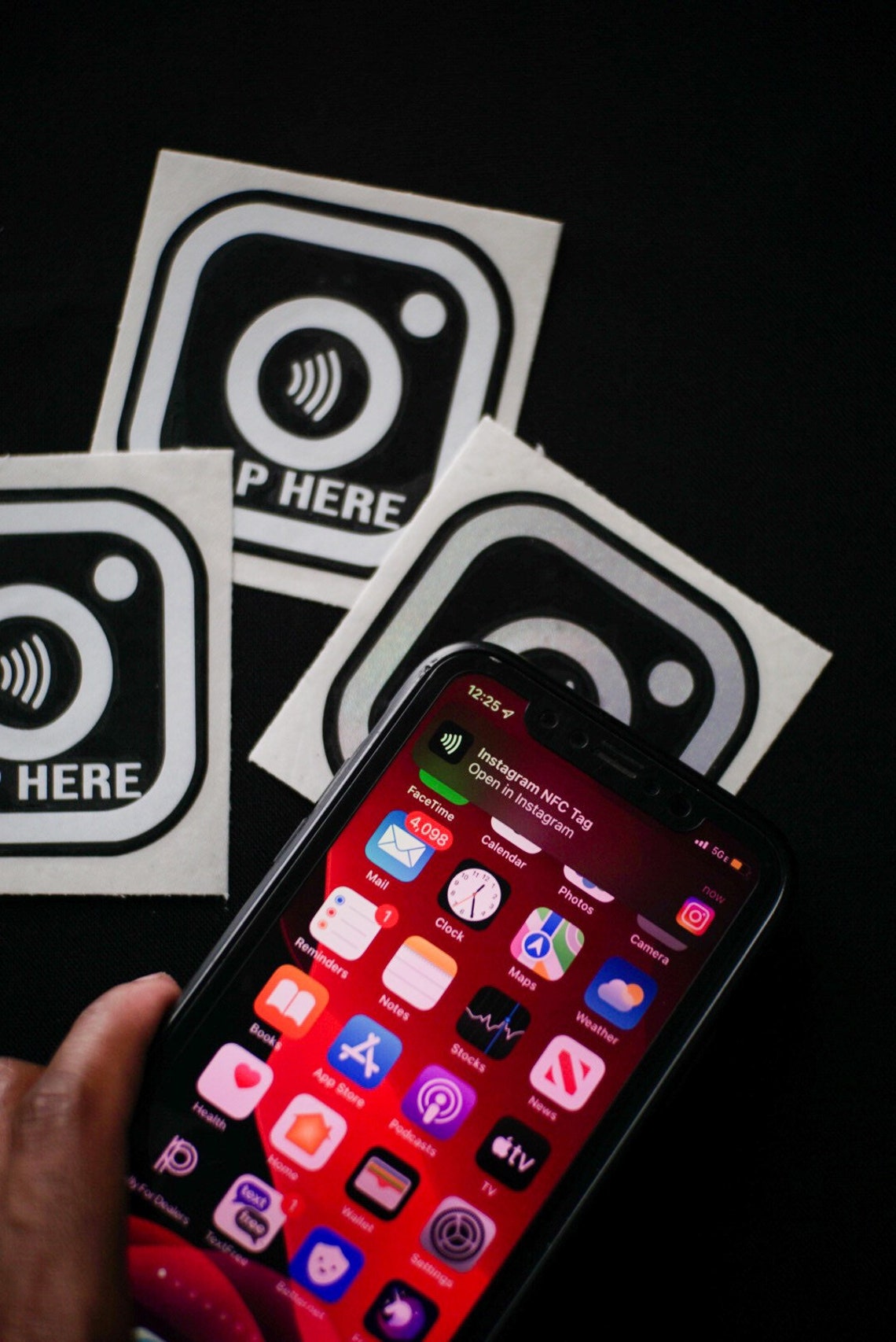 NFC Instagram Decal - Etsy
