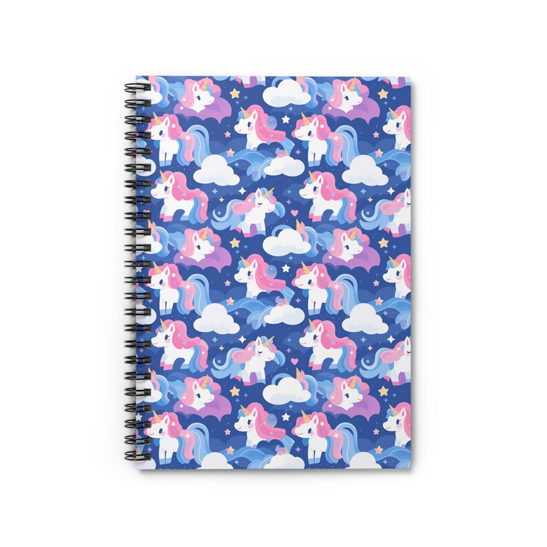 Cute Unicorn Notebook for Kids Children Stars Patterns Color Stationery ...