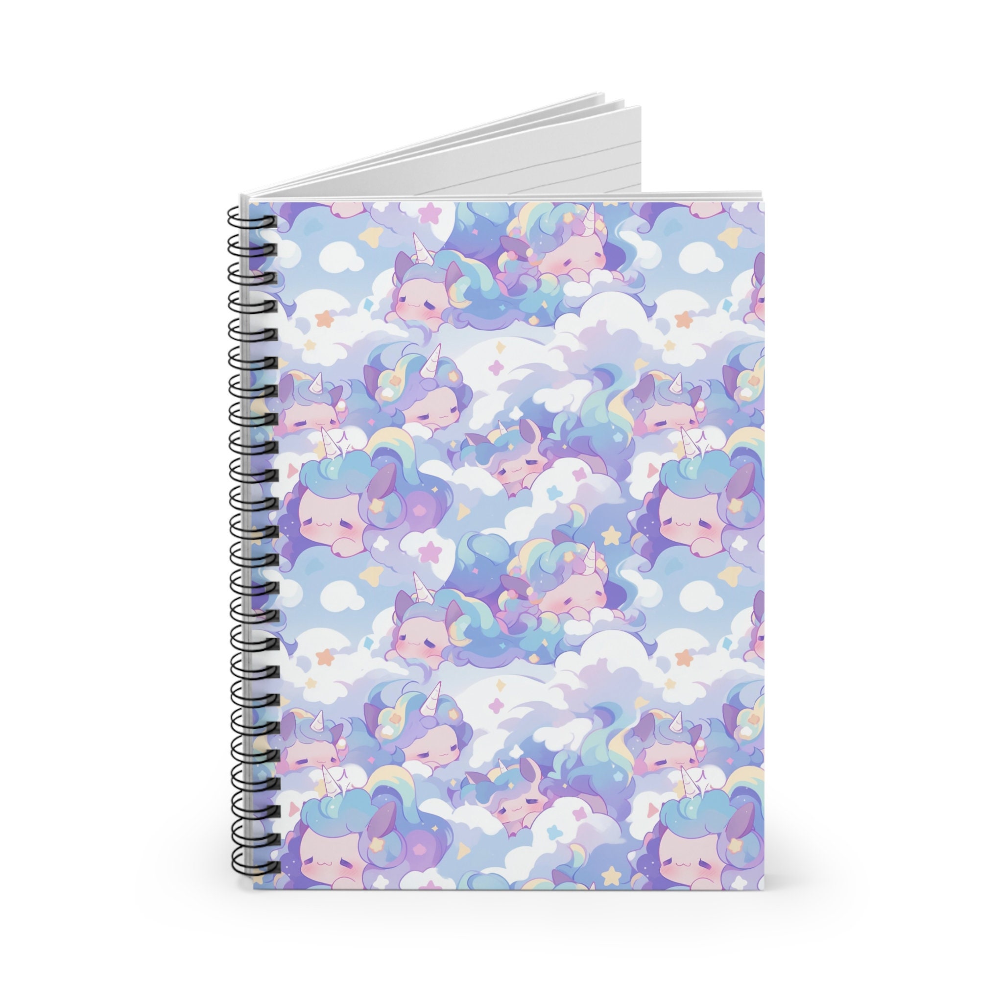 Cute Unicorn Notebook for Kids Children Cloud Patterns Color Stationery ...