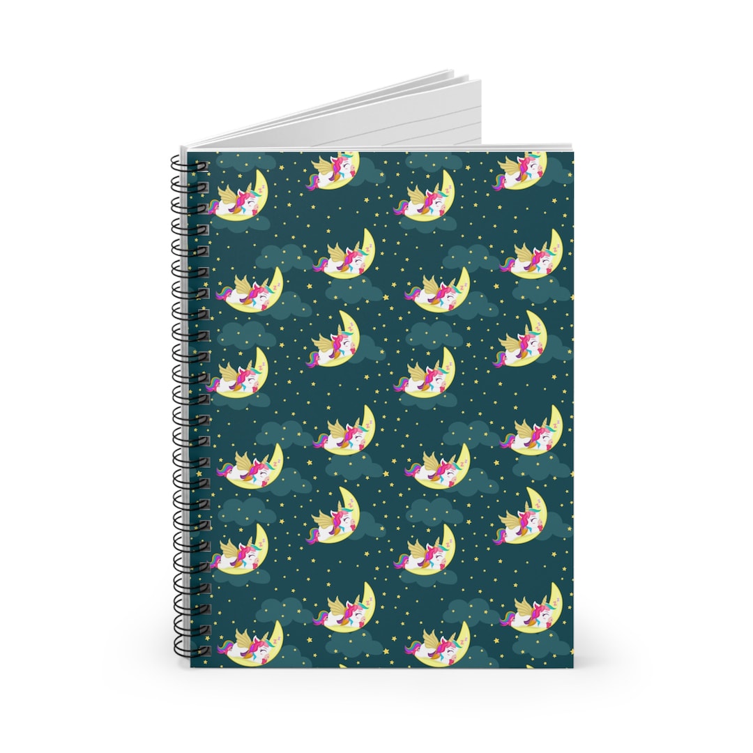 Cute Unicorn Notebook for Kids Children Cloud Stars Patterns Stationery ...