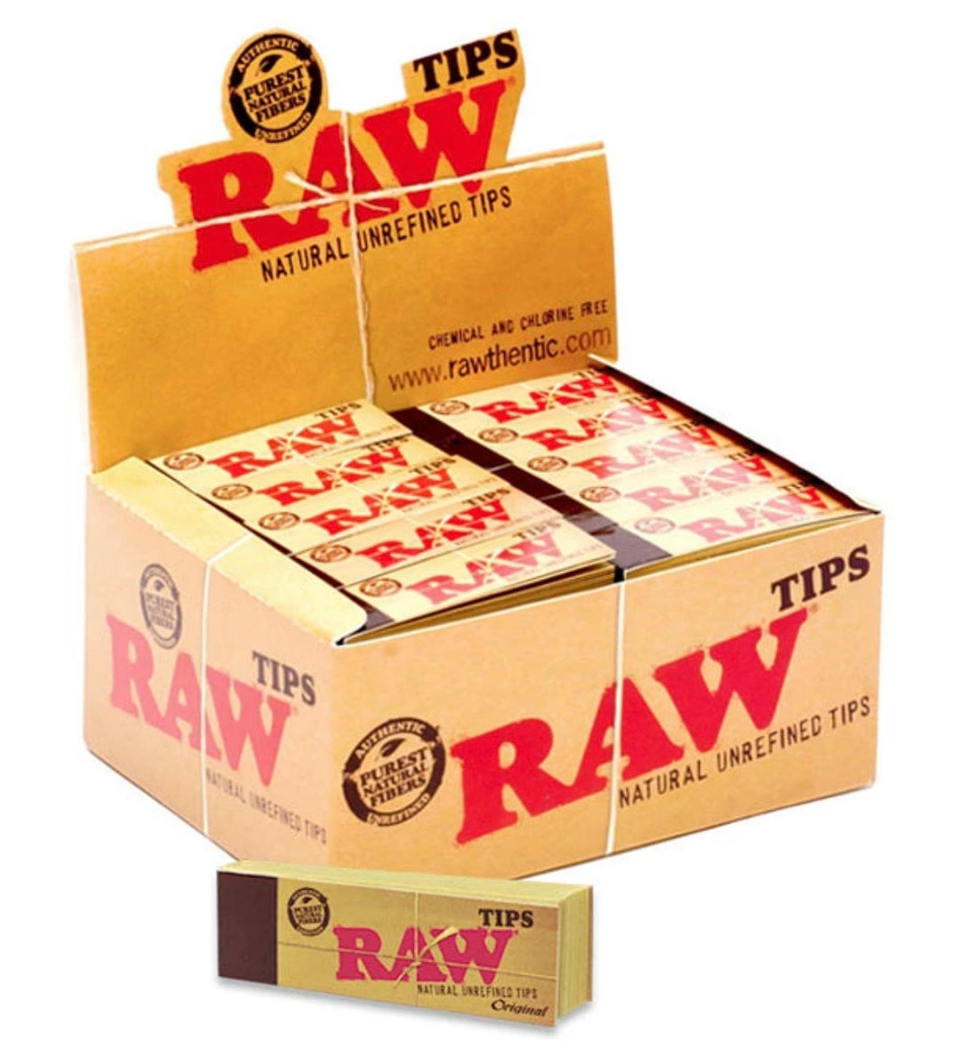 Raw Rolling Paper Filter Tips Raw Tips Raw Filter Tips - Etsy