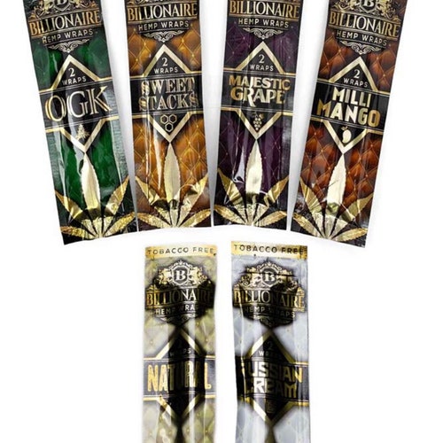 Beamer Original Blunt Size Vegan Hemp Wraps 4 Count Packs - Etsy