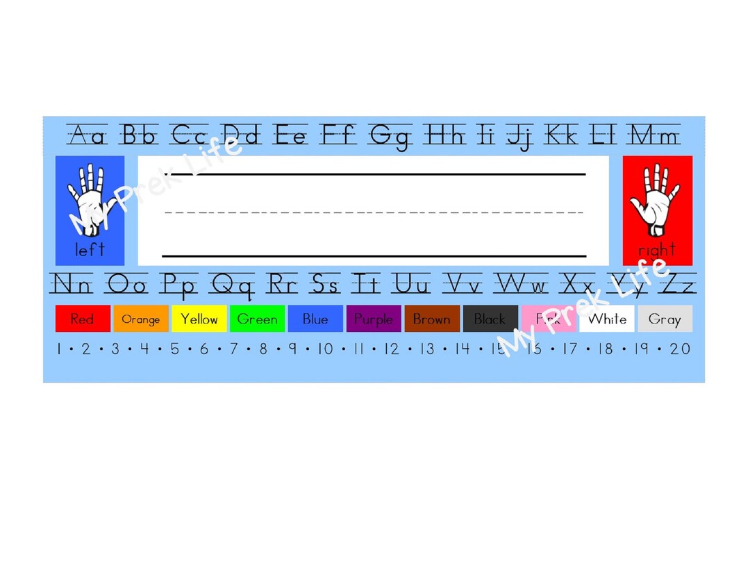 Preschool Name Plate - Etsy