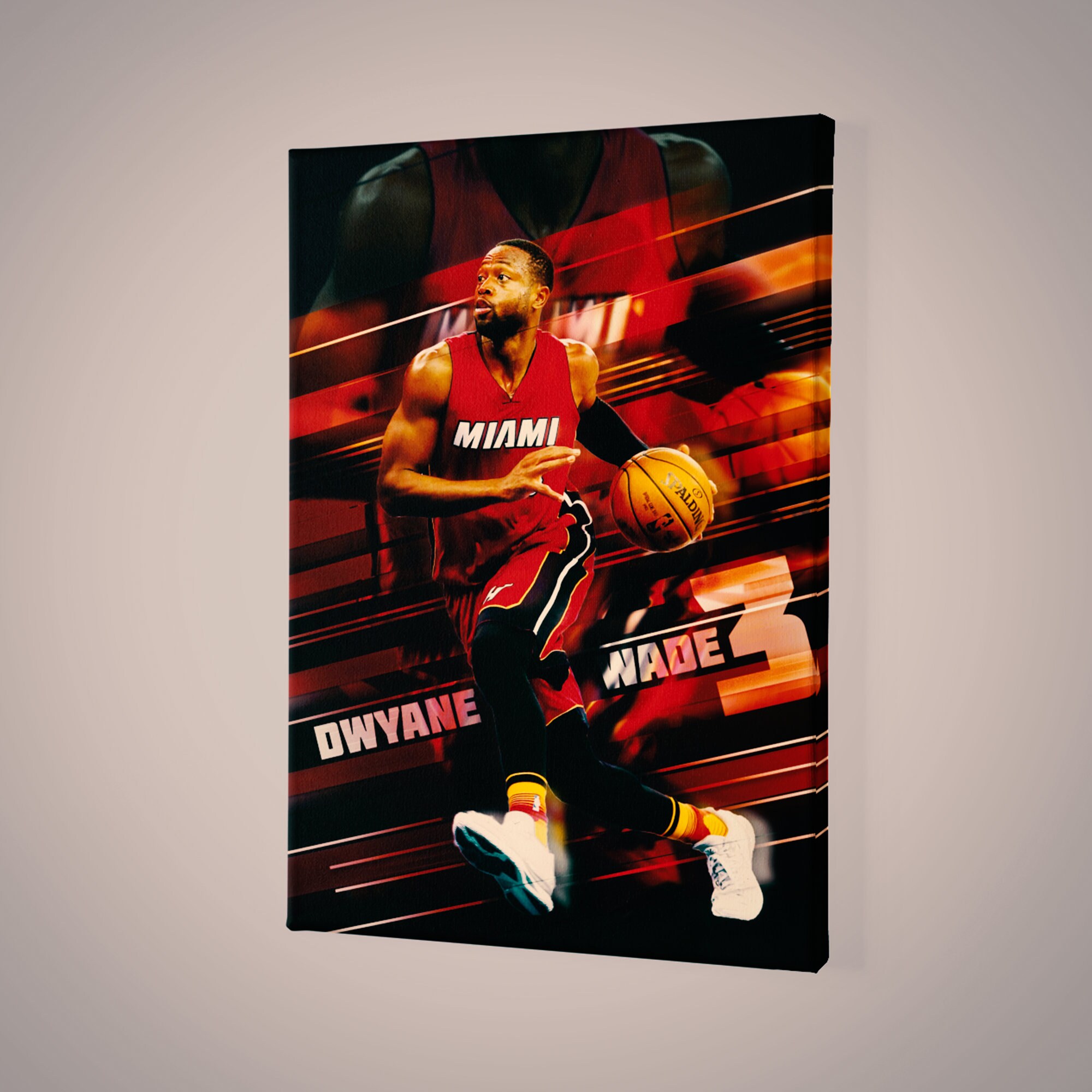 D-wade Digital Download, Miami Heat-poster, Dwyane Wade Poster, Wall ...