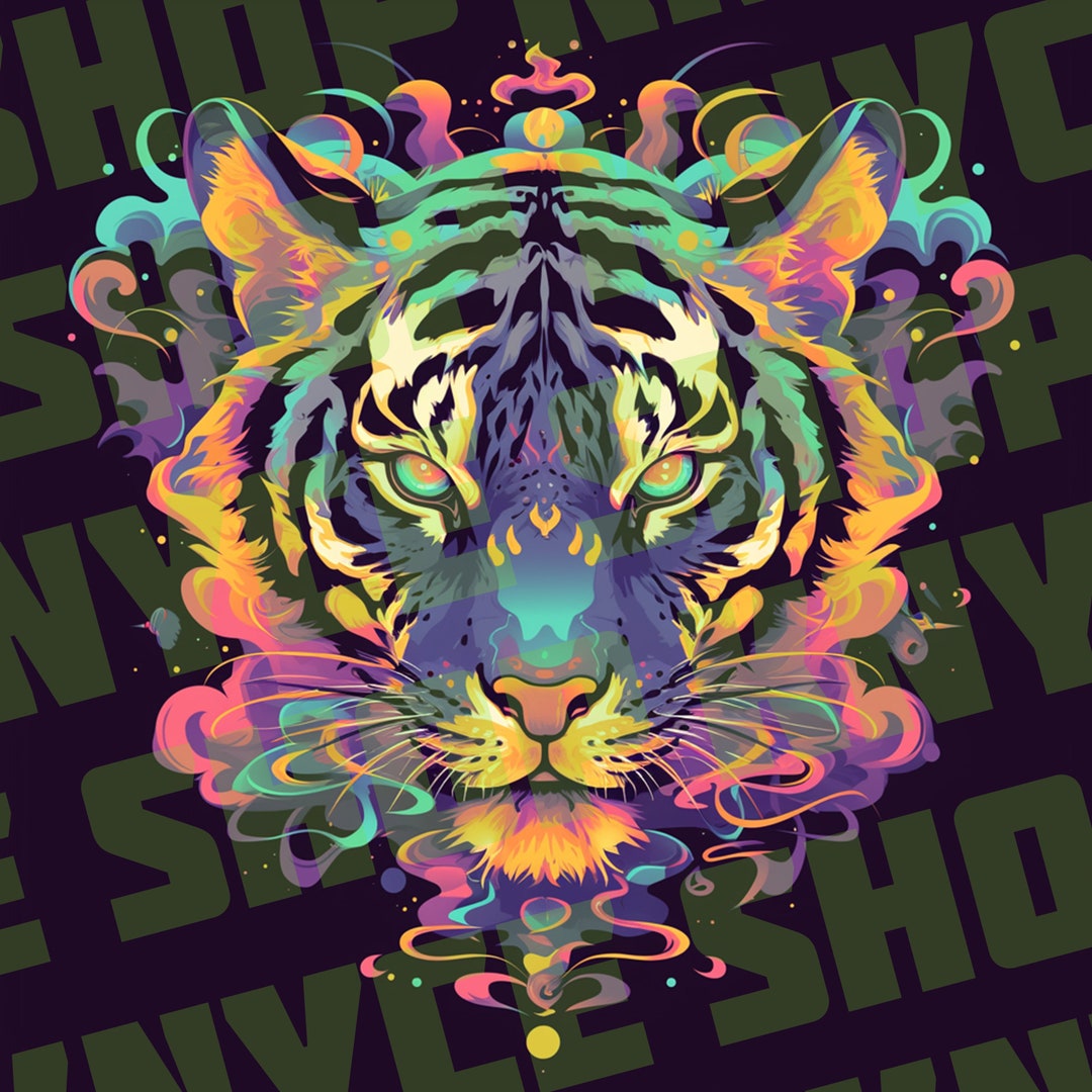 5 Abstract Tiger Sublimation Pngs | Jungle Animals | Safari Clipart ...