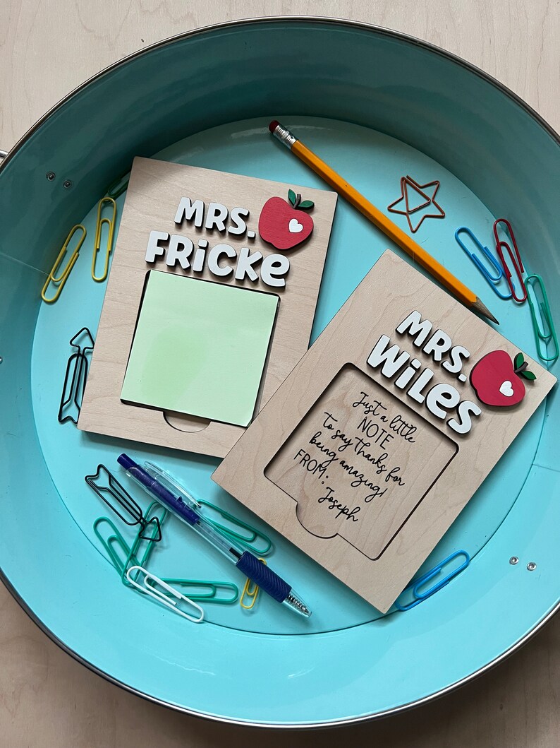 Cute Post It Sticky Note Holder Teacher or Office Gift - Etsy