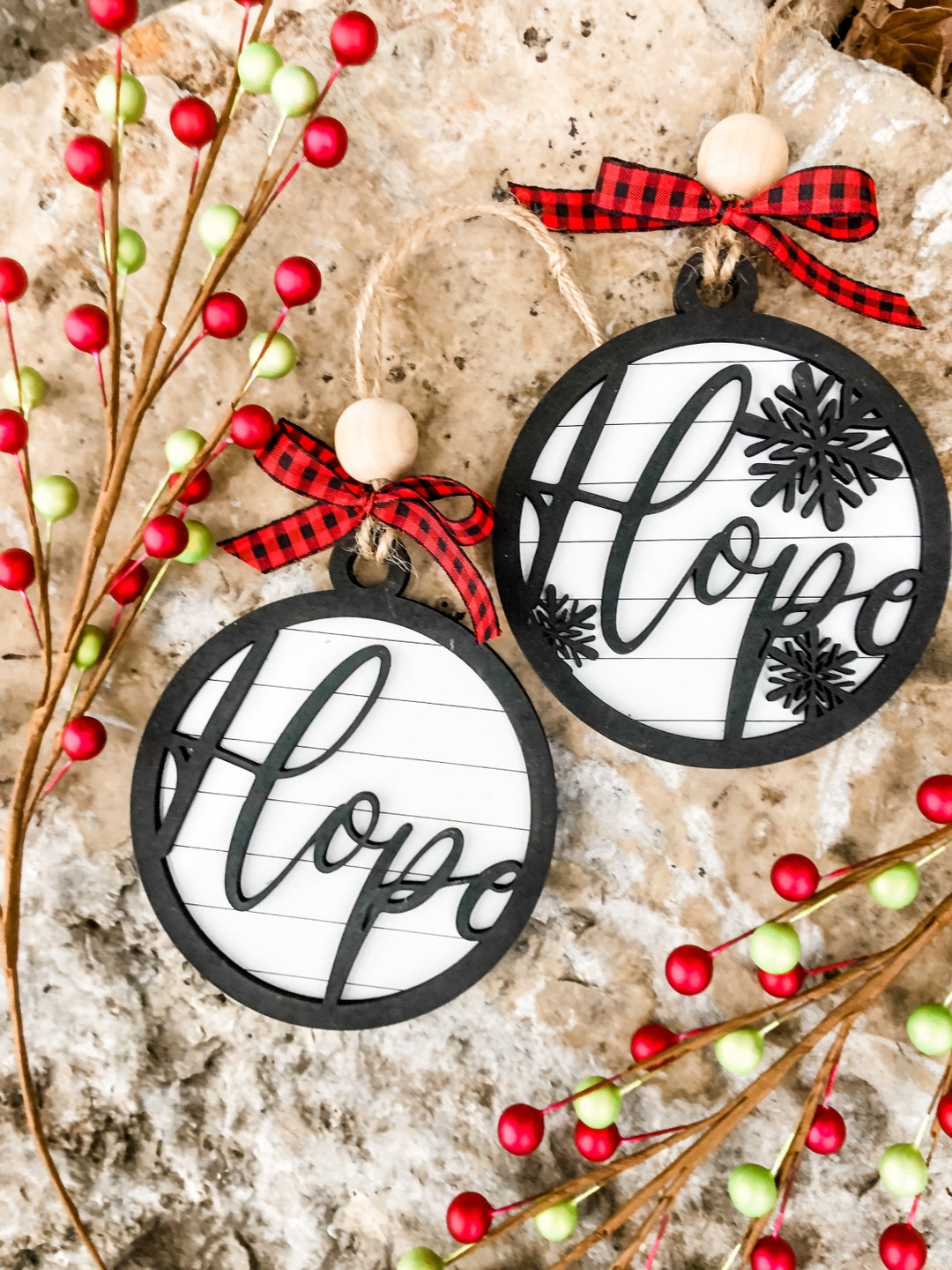 Shiplap Hope Ornament Made to Order Christmas Hope Farmhouse Holidays ...