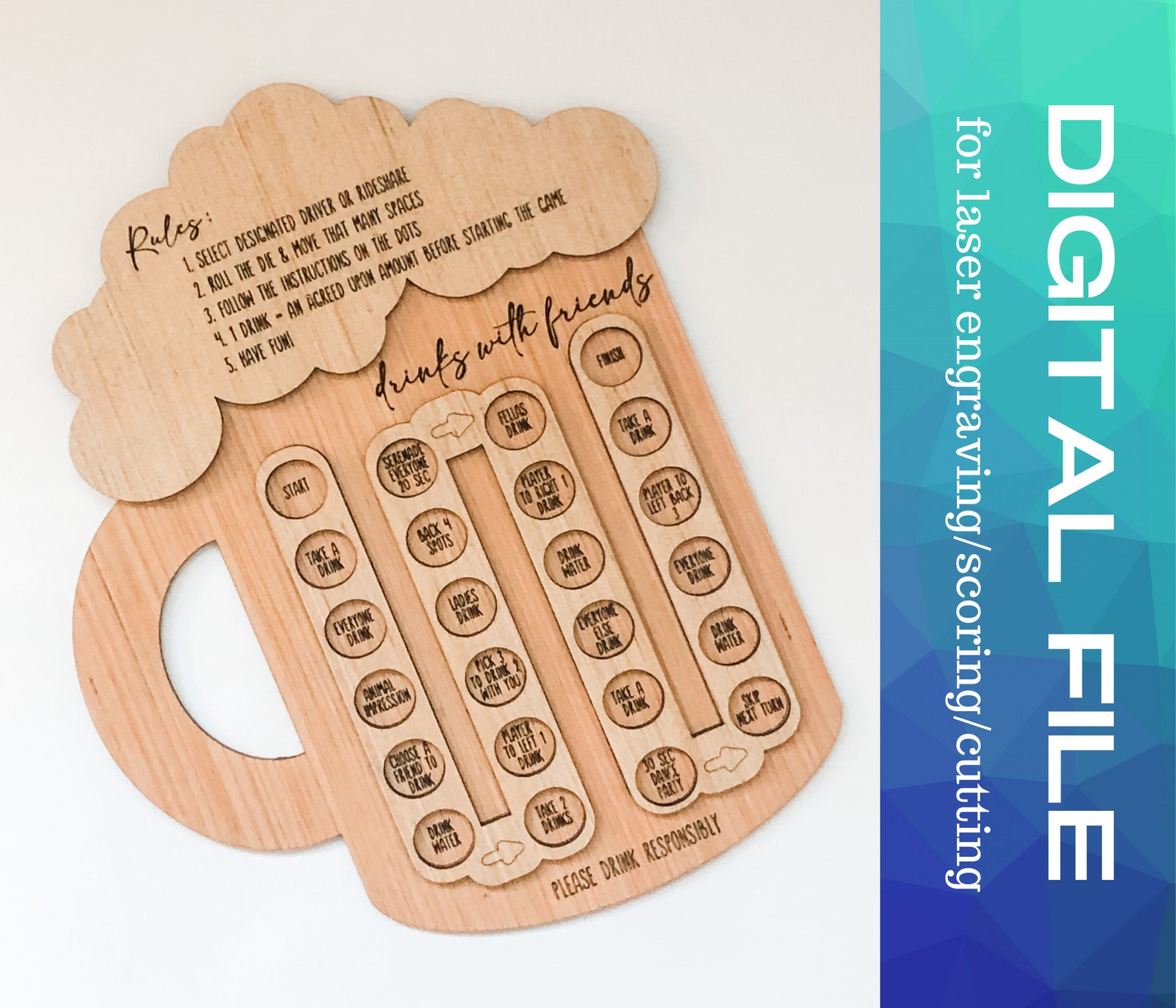 Drinking Game SVG File--instant Download ***DIGITAL ONLY*** - Etsy