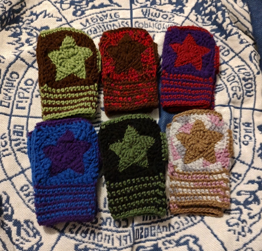 Star Fingerless Gloves - Etsy