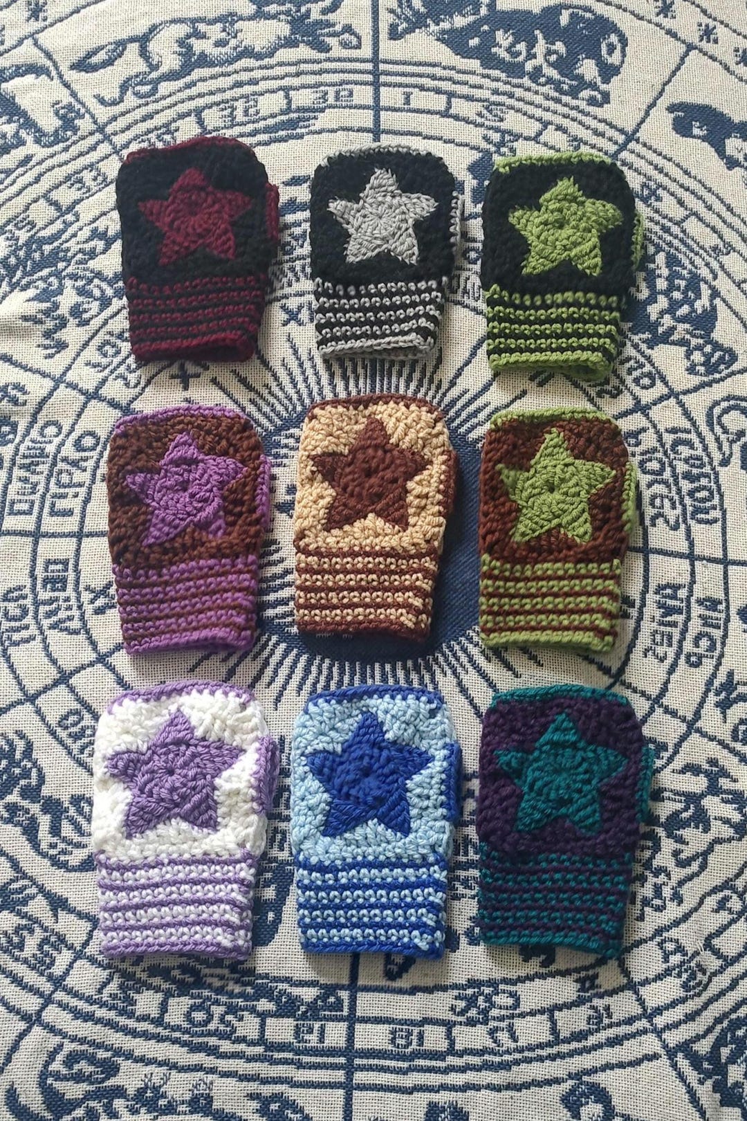 Star Fingerless Gloves - Etsy