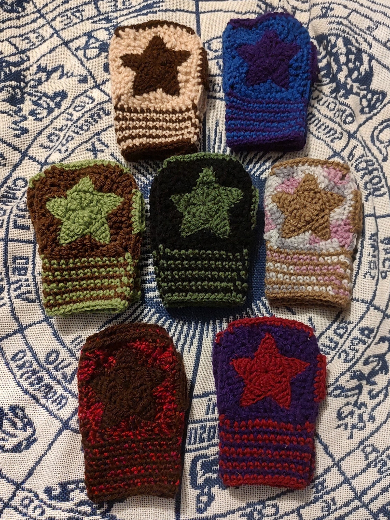 Star Fingerless Gloves - Etsy
