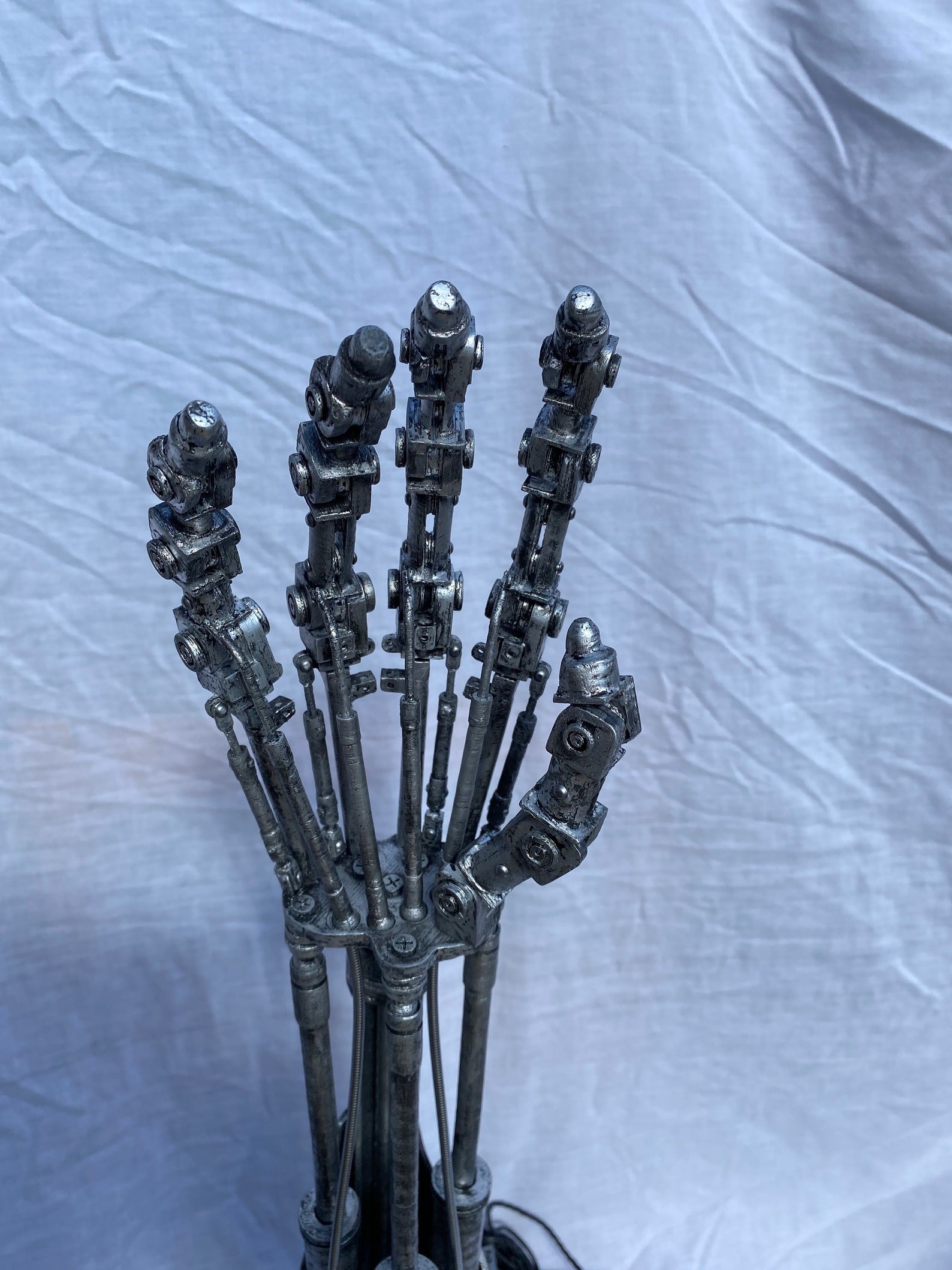 T2 Terminator T-800 Endoskeleton Arm Light up Display Life Size - Etsy