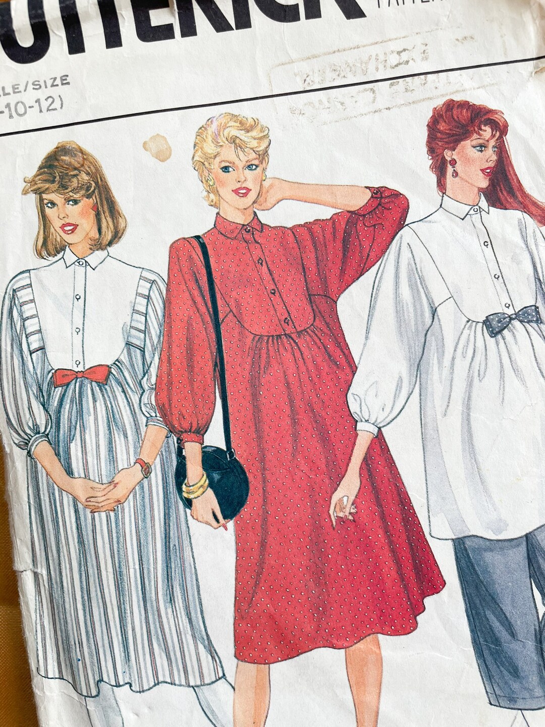 Butterick Sewing Pattern for Dress and Smock Style 4821, Cut as Size 8 ...