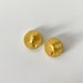 Vintage Gold Metal Buttons, Round, Circles, Shank on the Back, Textured ...