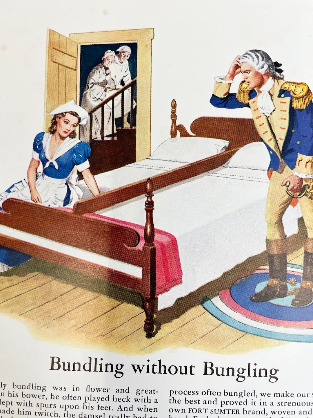 Springmaid Fabrics Vintage Retro Advert From the 1940s, Cheeky, Pin up ...